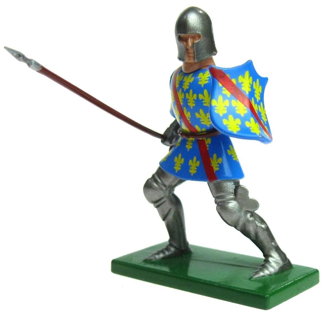 Cousin Joan Medieval Knight w/Spear Pike & Shield 54mm 2001 Metal Toy ...