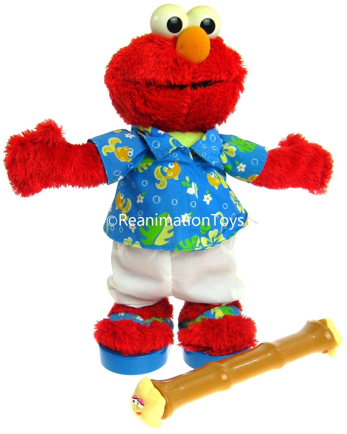 Sesame Street Fisher Price Clean Complete Limbo Elmo w/Limbo Bamboo ...