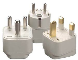 Ghana Grounded Travel Power Adapter Plug Kit – WA-9, WA-7, WA-10