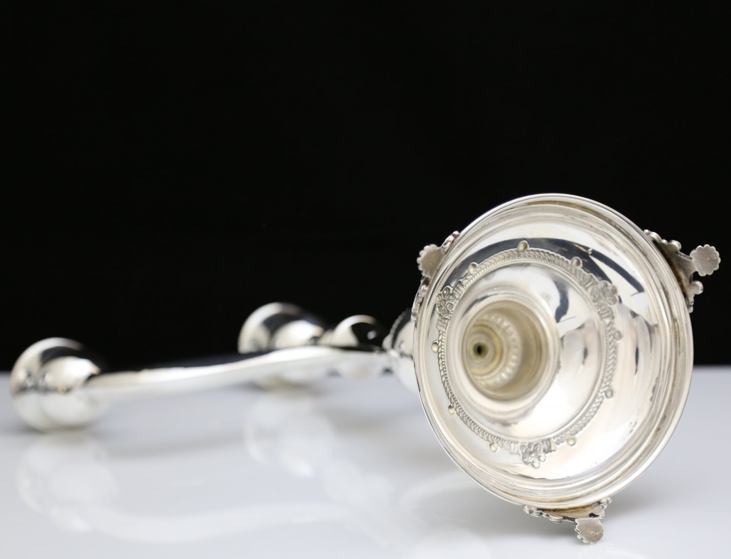 HAZORFIM SOLID 925 STERLING SILVER 3 BRANCH CANDELABRA ~ 14" TALL ...