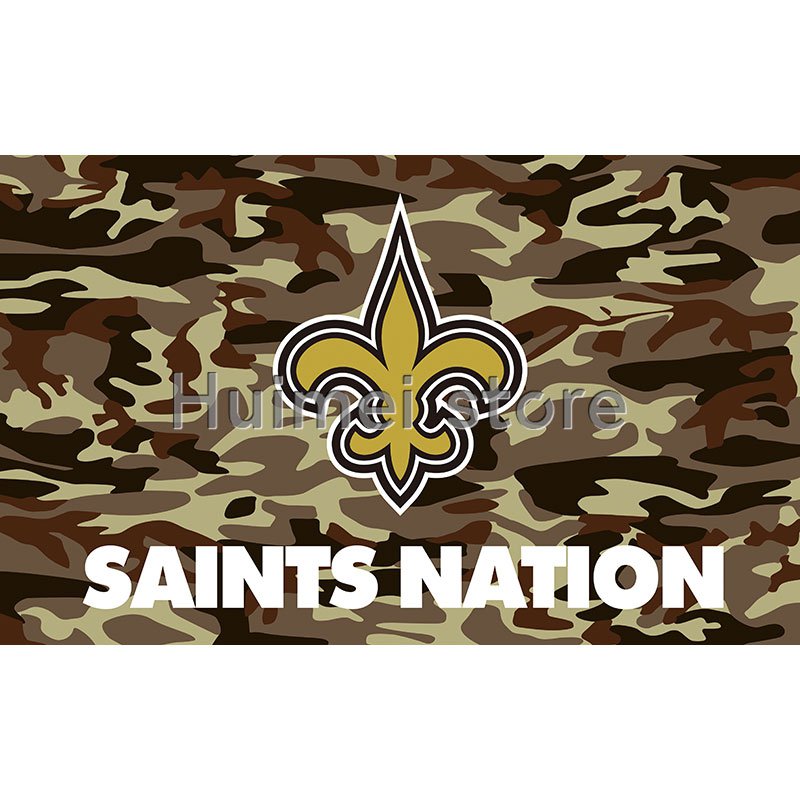 3x5ft United States New Orleans Saints flag custom outdoor Camouflage ...