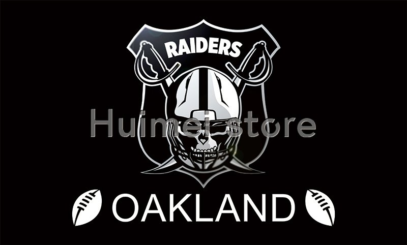 Oakland Raiders Flag 3X5FT 90x150cm custom Raider Nation Flag banner ...