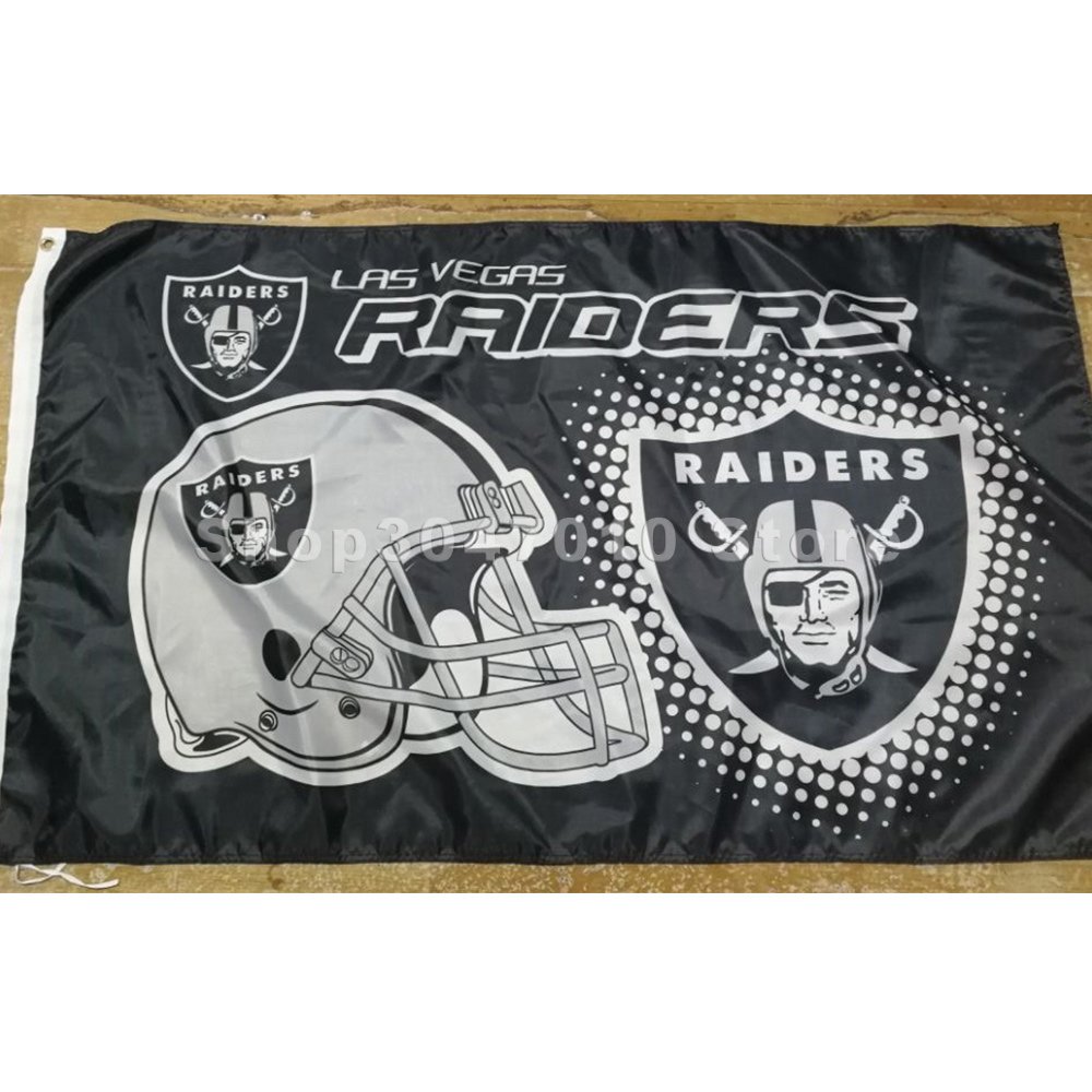 las vegas raiders flag with helmet custom raiders flag 150x90cm