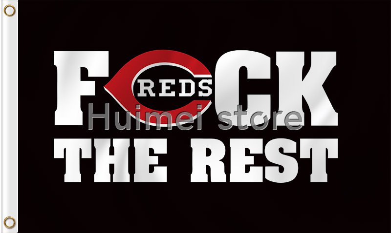 Cincinnati Reds flag 3ftx5ft Banner 100D Polyester Flag metal Grommets