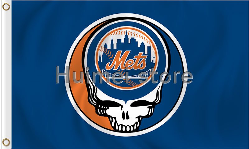 3ftx5ft Banner New York Mets flag 100D Polyester Digital printing Flag ...