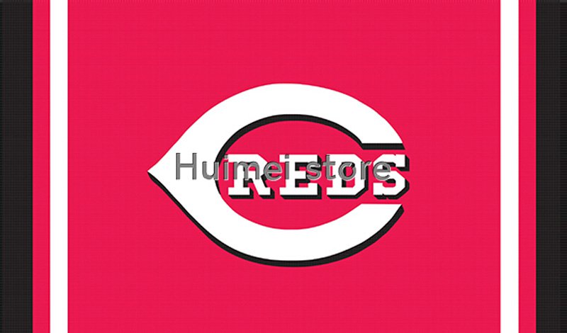 Cincinnati Reds flag 3ftx5ft Banner 100D Polyester Flag metal Grommets