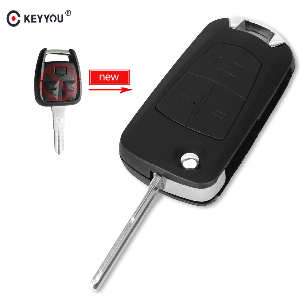 NEW Replacement Modified 3 Button Flip Folding Remote Key Shell Case ...