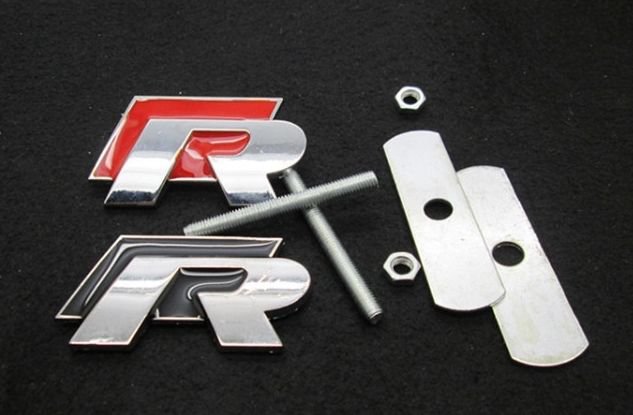 R line Grill Badge Emblem Decal Logo Grille Golf for Polo Scirocco R20 ...