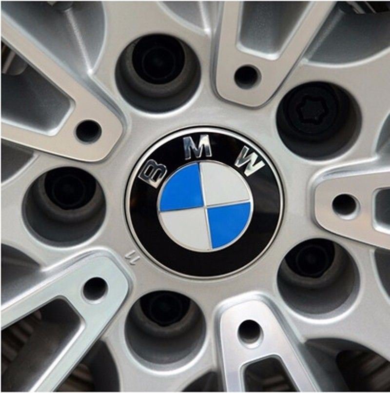 4 Pcs BMW Emblem Logo Badge Hub Wheel Rim Center Cap Hubcap Cover 68mm ...