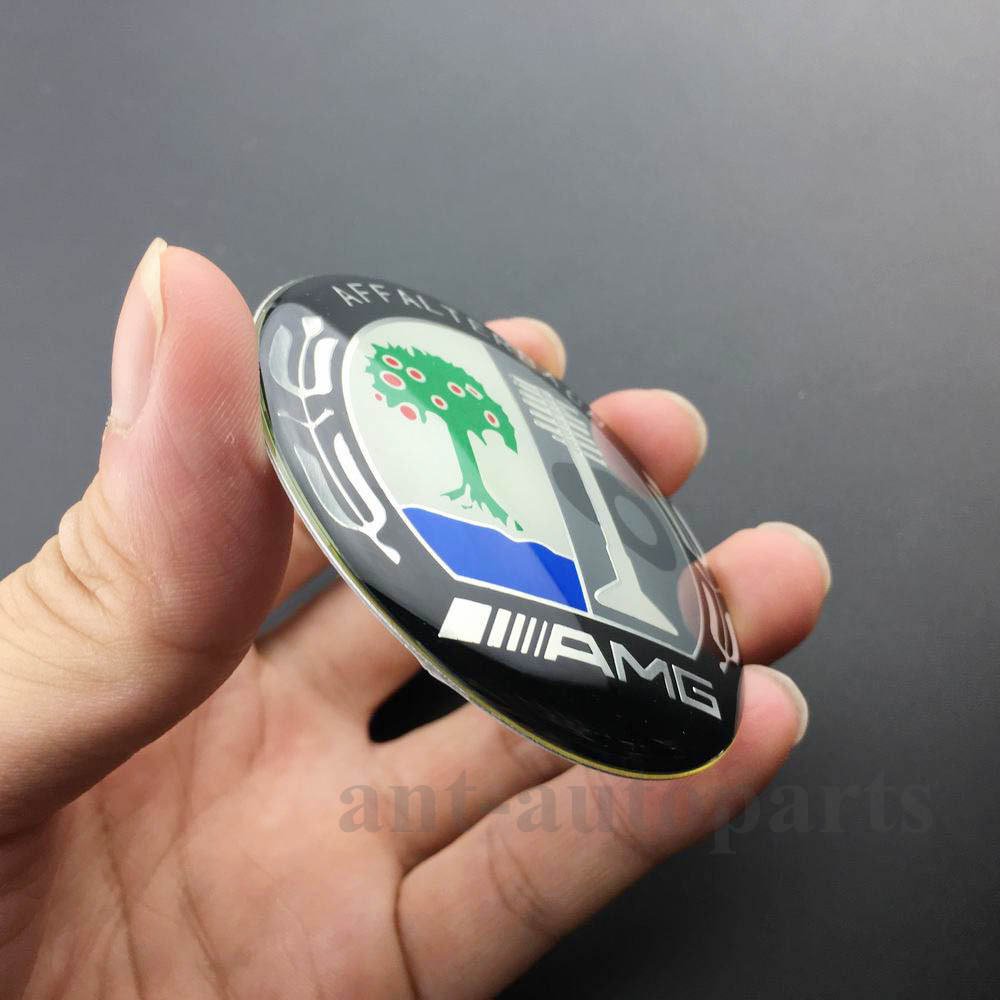 4pcs AMG Logo Wheel Center Hub Cap Badge Emblem Stickers For Mercedes ...