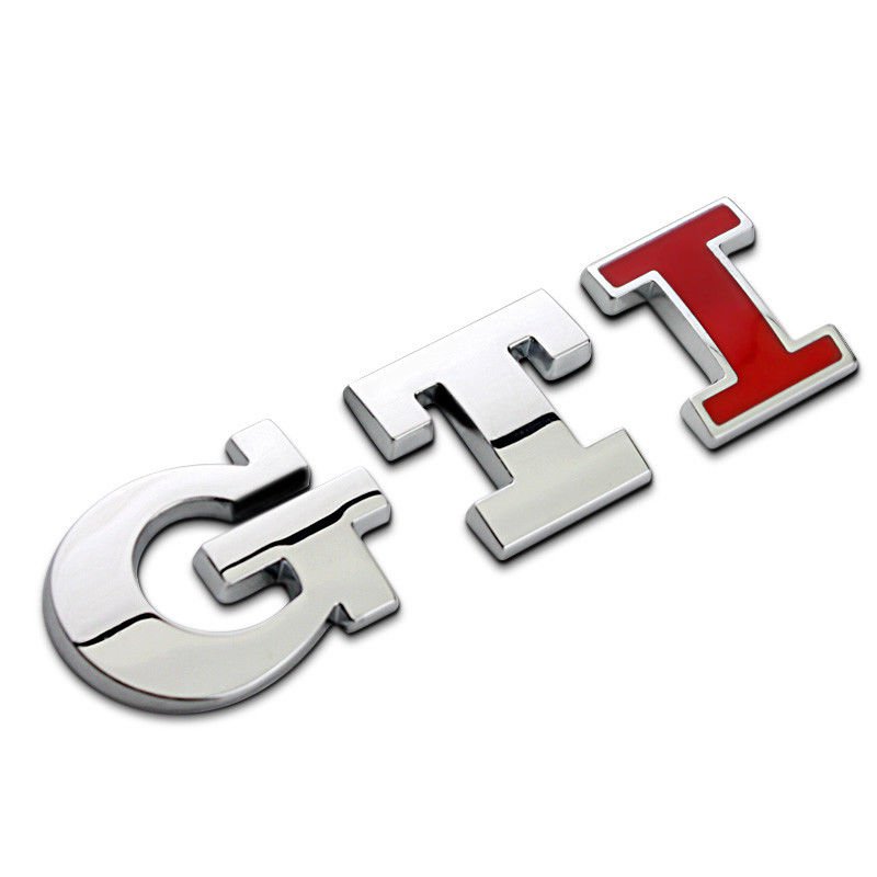 3D GTI Logo Car Emblem Badge Decal Sticker for VW Golf Jetta MK4 MK5 Passat