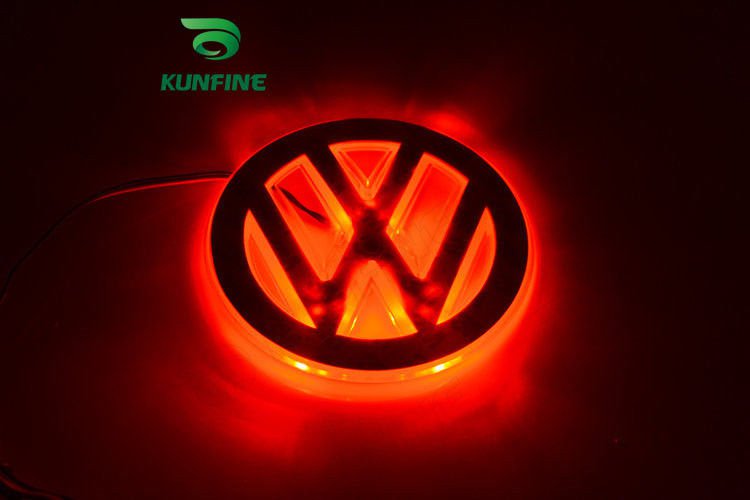 Brand New 3 Colors Car Led Emblem Led Mark Car Led Logo For VW 11cm X 11cm