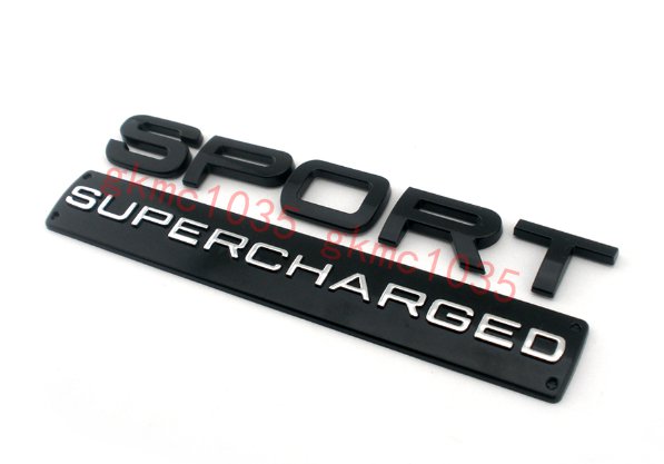 Range Rover SPORT BLACK Lettering & SUPERCHARGED Land / Badge Logo ...