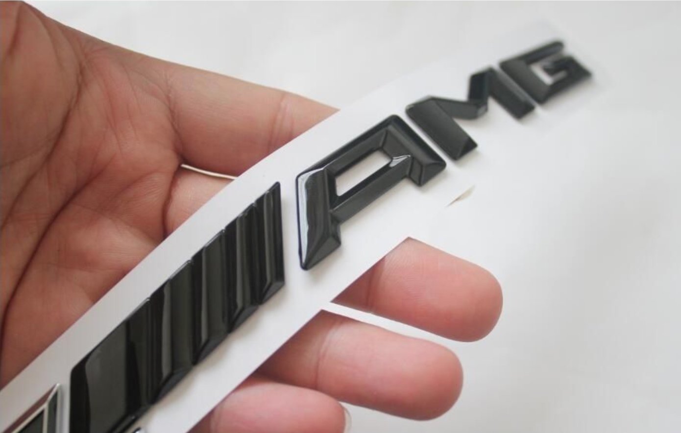 Mercedes Benz AMG Badge Sticker Car C63 E63 A45 Logo Emblem Sealed ...