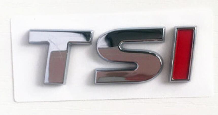 Chrome Metal Big""TSI"" Badge Emblem Logo VW Polo Golf Passat Jetta ...