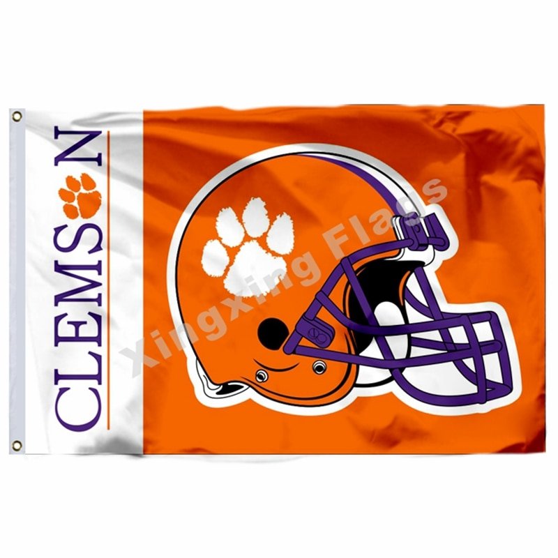 Clemson Tigers Nation Flag 3ft x 5ft Polyester NCAA Banner Flying Size ...