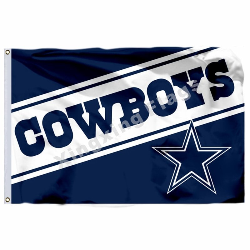 Dallas Cowboys Wordmark Flag 3ft X 5ft Polyester NFL1 Team Banner ...