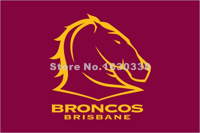 Brisbane Broncos Flag 3ft X 5ft National Rugby League NRL Banner Size 4 ...