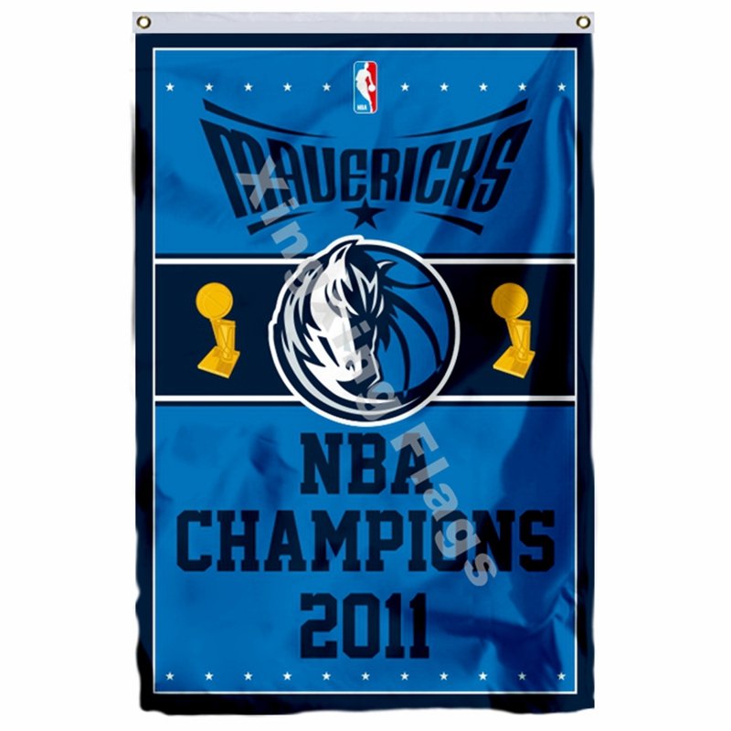 Dallas Mavericks World Champions Flag 3ft X 5ft Polyester NBA1 Banner ...