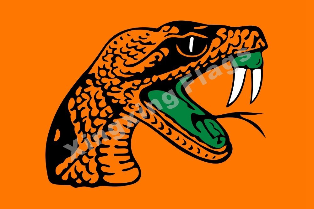 FAMU Rattlers Flag 3ft X 5ft Polyester NCAA Banner Florida A&M Rattlers ...