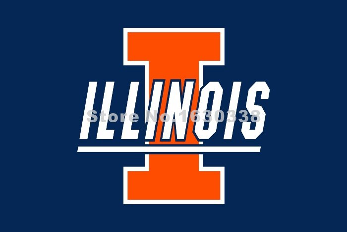 Illinois Fighting Illini Flag 3ft X 5ft Polyester NCAA Banner Illinois ...