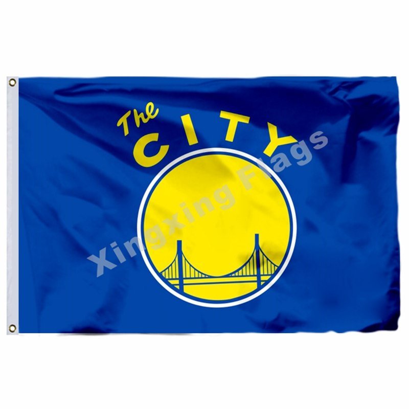 NBA Golden State Warriors Flag 3x5 FT 150X90CM Banner 100D Polyester ...
