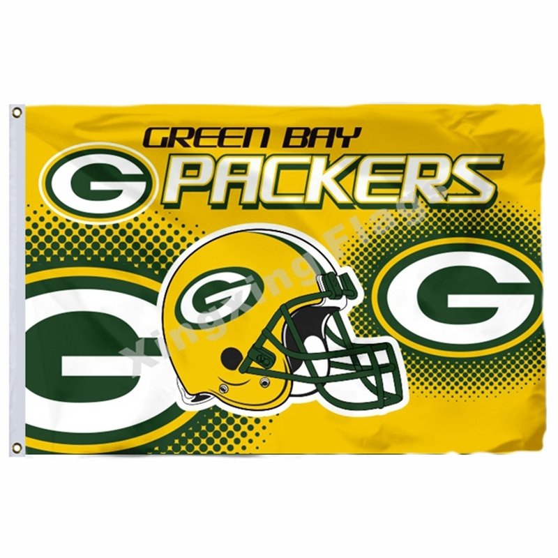 Green Bay Packers New Wordmark Flag 3ft X 5ft Polyester NFL1 Green Bay ...