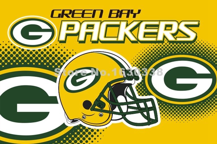 Green Bay Packers New Wordmark Flag 3ft X 5ft Polyester NFL1 Green Bay ...