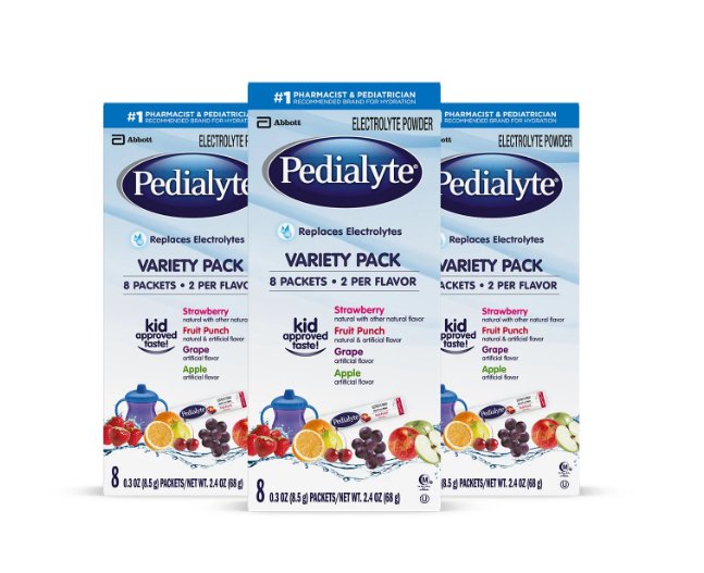 Pedialyte Electrolyte Powder Variety Electrolyte Hydration Drink 0.6 oz ...