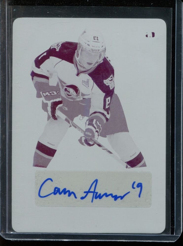 2014-15 ITG Leaf Metal Hockey Autograph Printing Plate 1/1 BA-CA1 ...