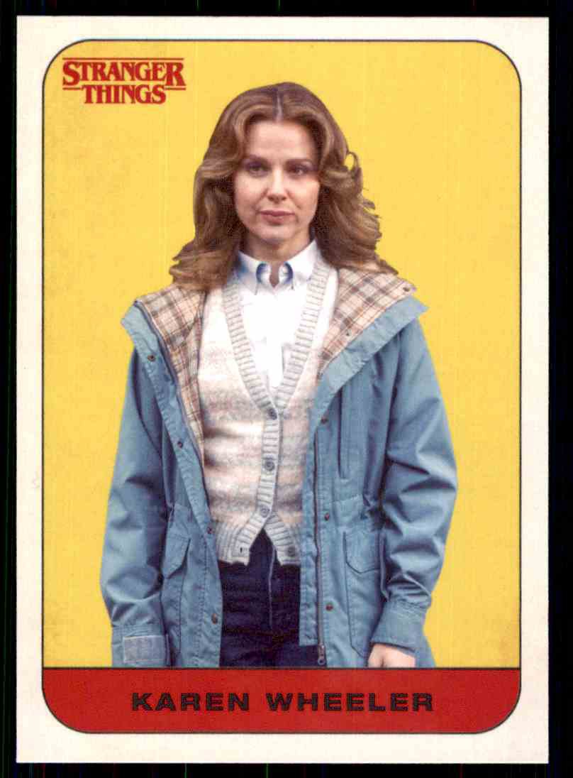 2018 Topps Stranger Things Season 1 Character Sticker #13 Karen Wheeler
