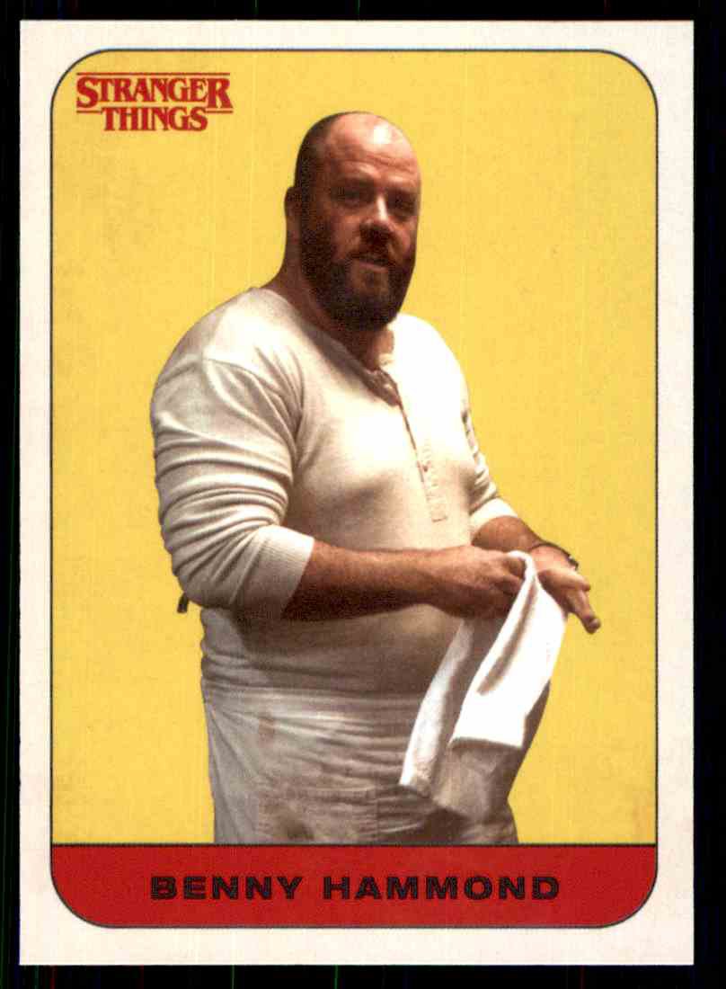 2018 Topps Stranger Things Season 1 Character Sticker #19 Benny Hammond