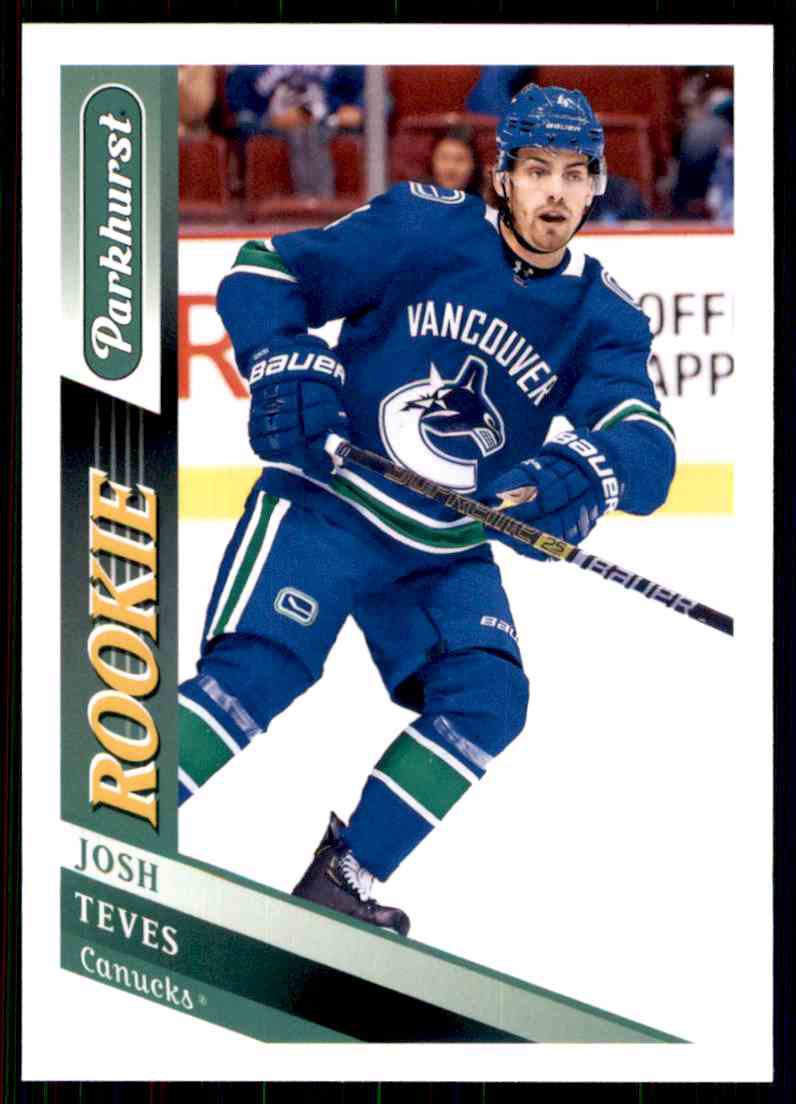 2019-20 Parkhurst Hockey #297 Josh Teves Rookie