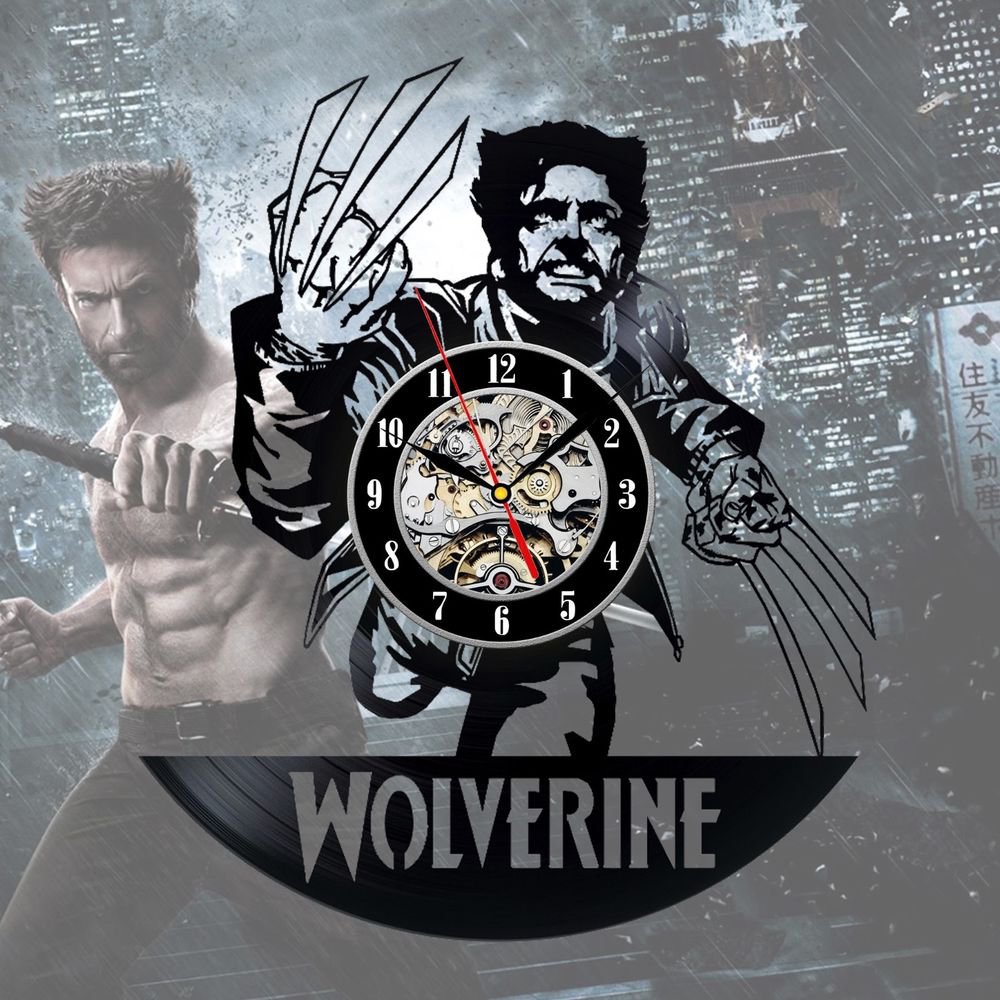 Wolverine Marvel X men Wall Clock Comics Movie Action Figure Superhero ...