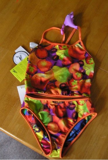Speedo Swim Suit Swimsuit 2 pc Tankini for Girls Size 14 Reversible and ...