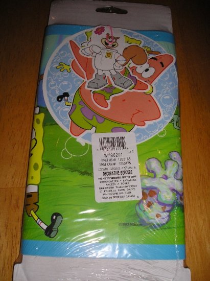 Spongebob SquarePants Wall Paper Border and Bonus CutOuts New
