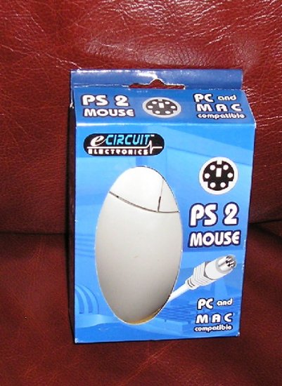 PS2 PS 2 Mouse PC and MAC Compatible eCircuit Brand Gray LOW SHIPPING