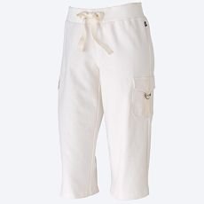 Elastic Waist Off White Cargo Capri Pants Capris Jrs. Size Medium NEW