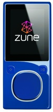 8gb BLUE ZUNE Microsoft Zune 8 gb + Car Pack + Leather Case SEALED
