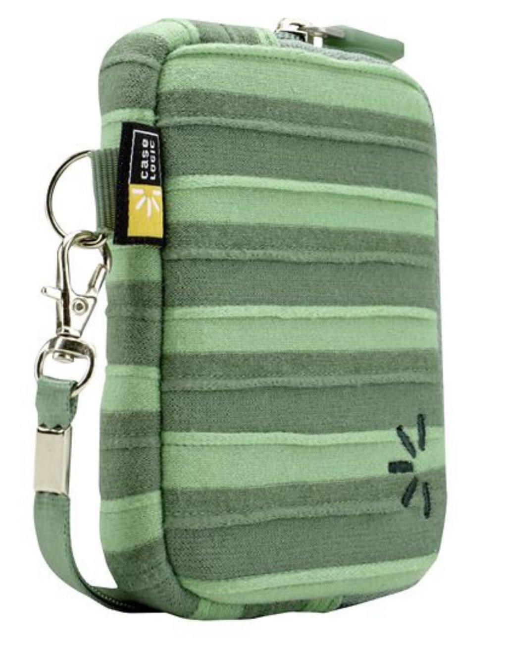 NEW Case Logic Compact Camera Case in Green Stripe Pattern $20