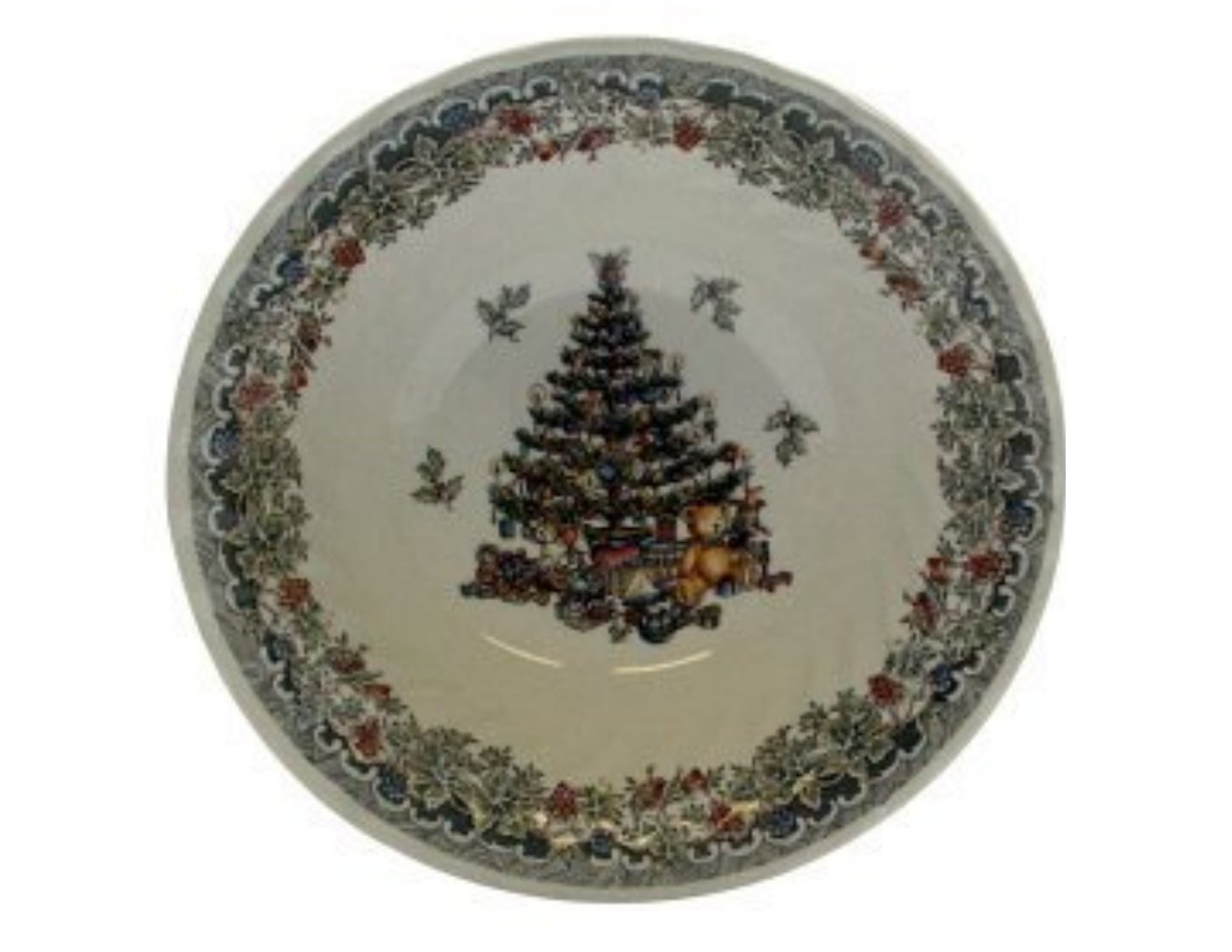 Churchill China Seasons Greetings Multi Color Set of 4 Rimmed Soup or ...