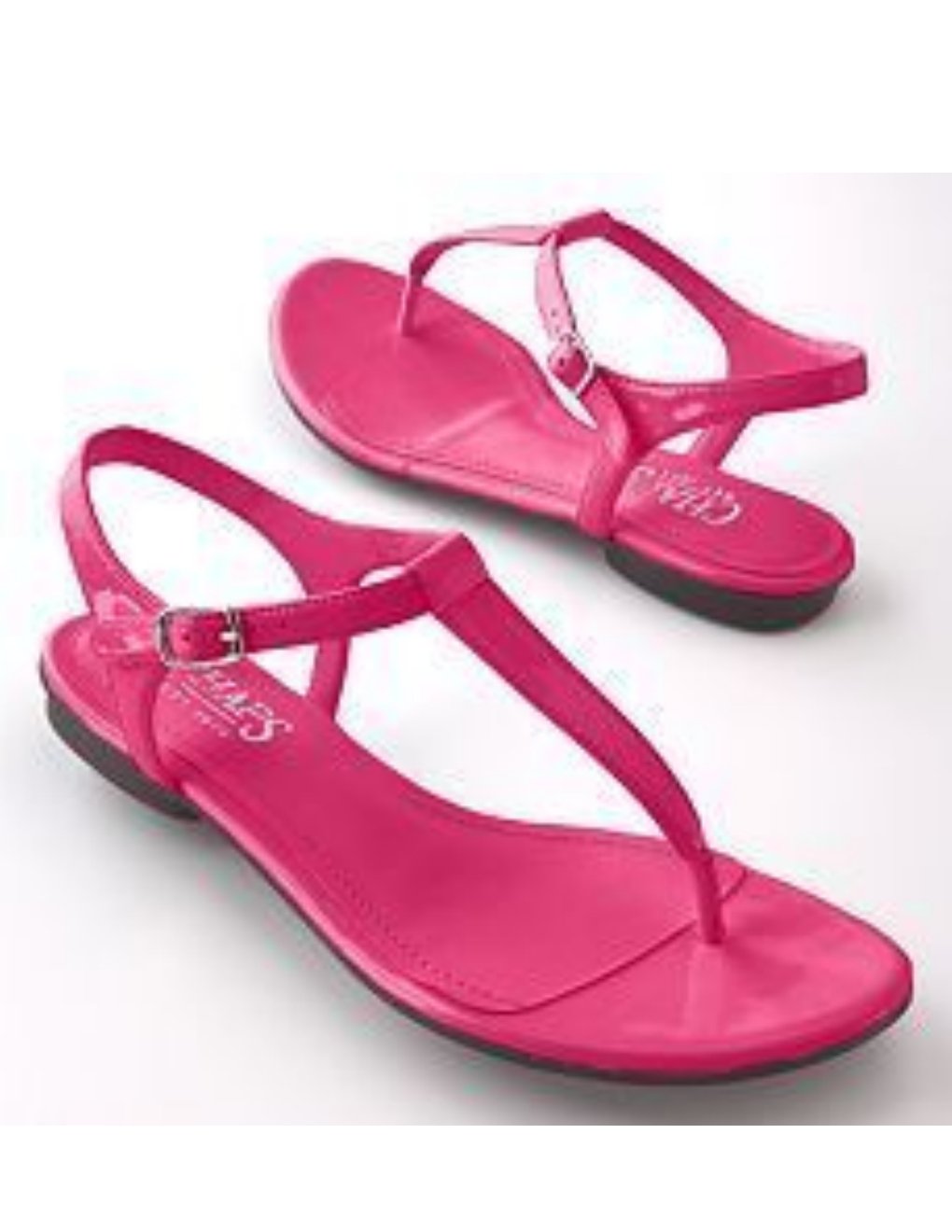 Chaps Gibson Womens Fuschia Sandals Shoes Size 8m New