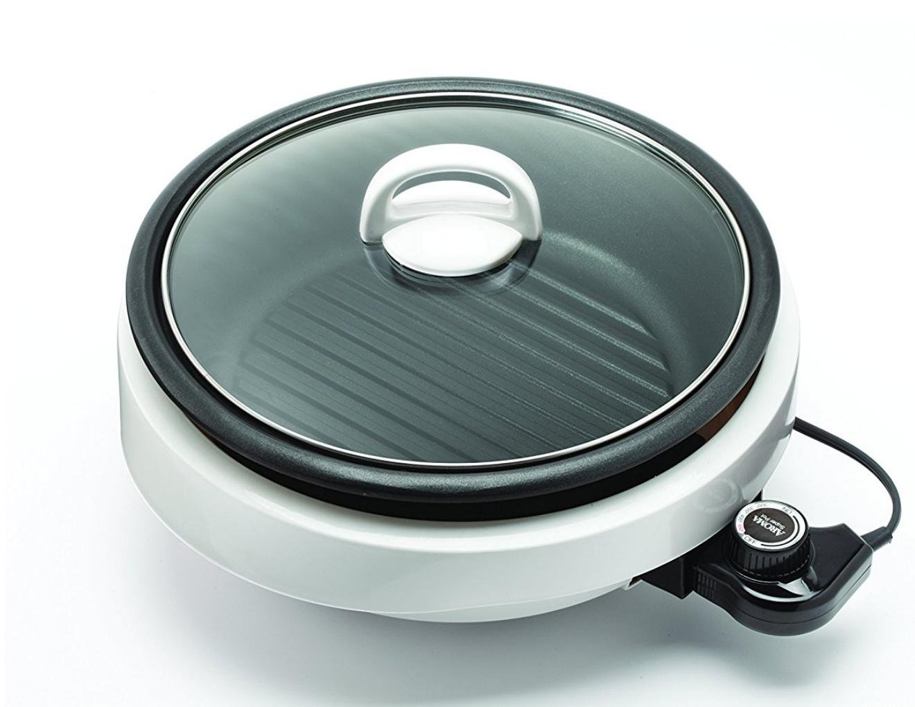 Crofton ASP-137 3-Quart/10-inch 3-in-1 Super Pot with Grill Plate NEW