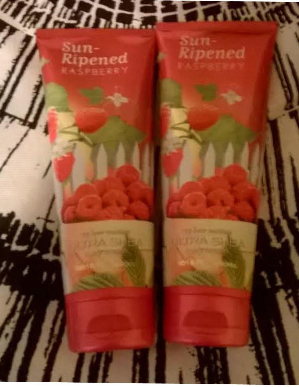 NEW Bath & Body Works Sun-Ripened Raspberry Ultra Shea Body Cream 8 oz NEW