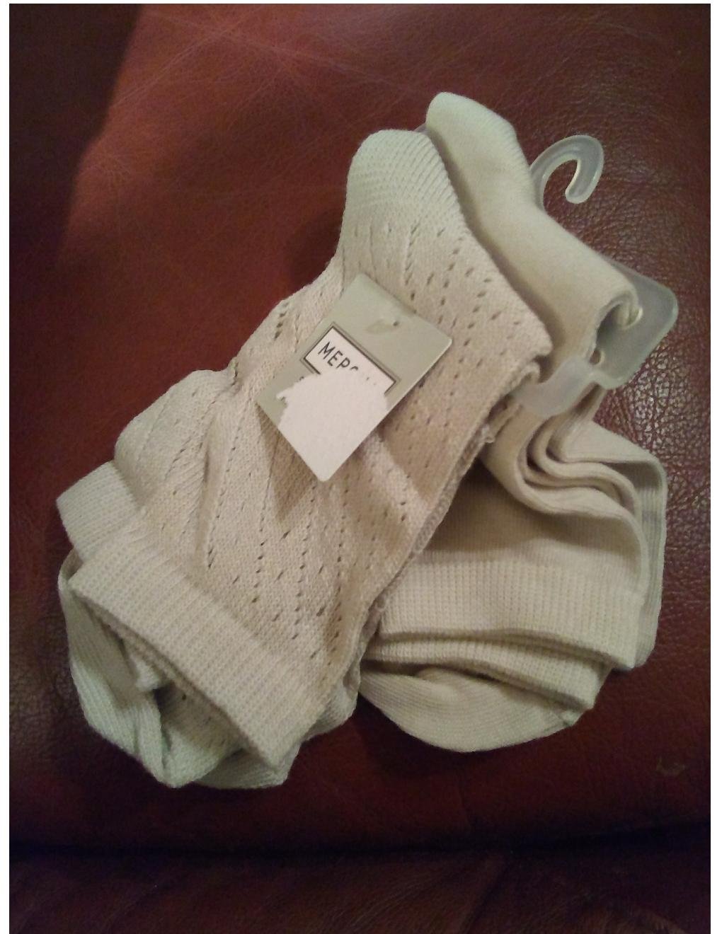 New Lot of 2 Crew Length Socks Tan Argyle & Tan by Merona Sz 4-10 ...