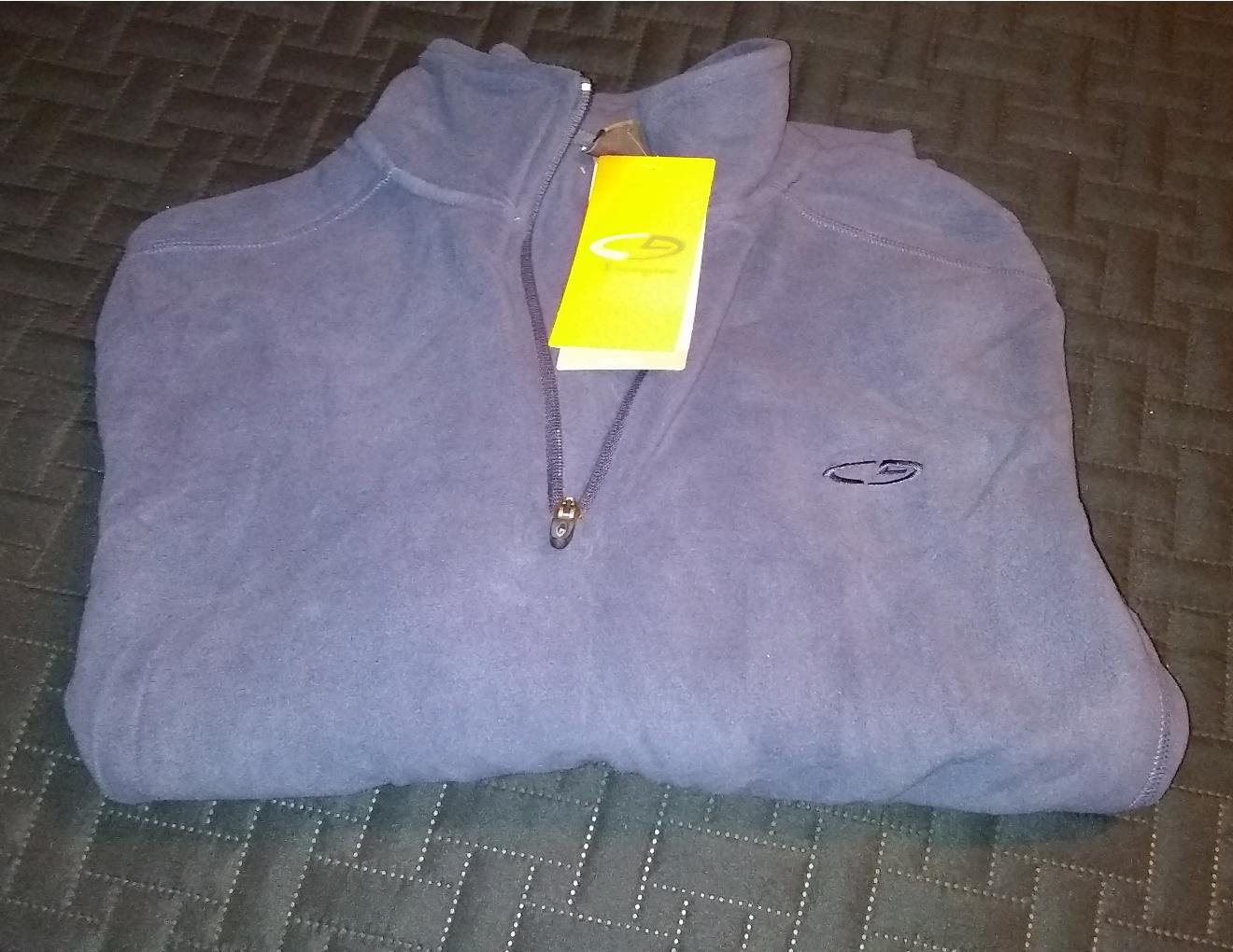 Champion C9 Mens 1/4 Zip Quarter Combed Fleece Sweatshirt Small Blue NEW