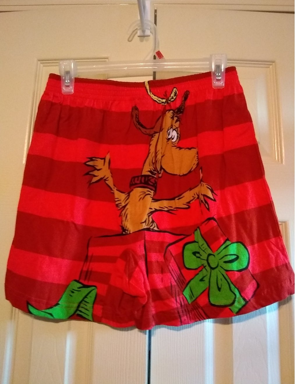 NEW Medium M Dr Seuss To The GRINCH Holiday Christmas BOXER Sleep SHORTS