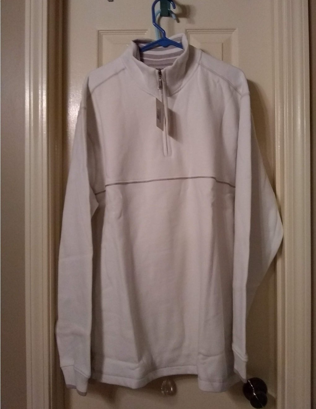 Arrow Brand Mens Mock Neck Sueded Fleece 1/4 Zip Front Sweat Shirt ...