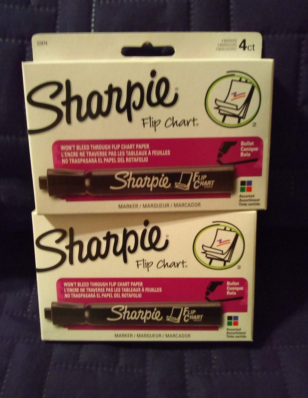 New Lot of 2 Assorted Colors Sharpie Brand Flip Chart Bullet Tip ...