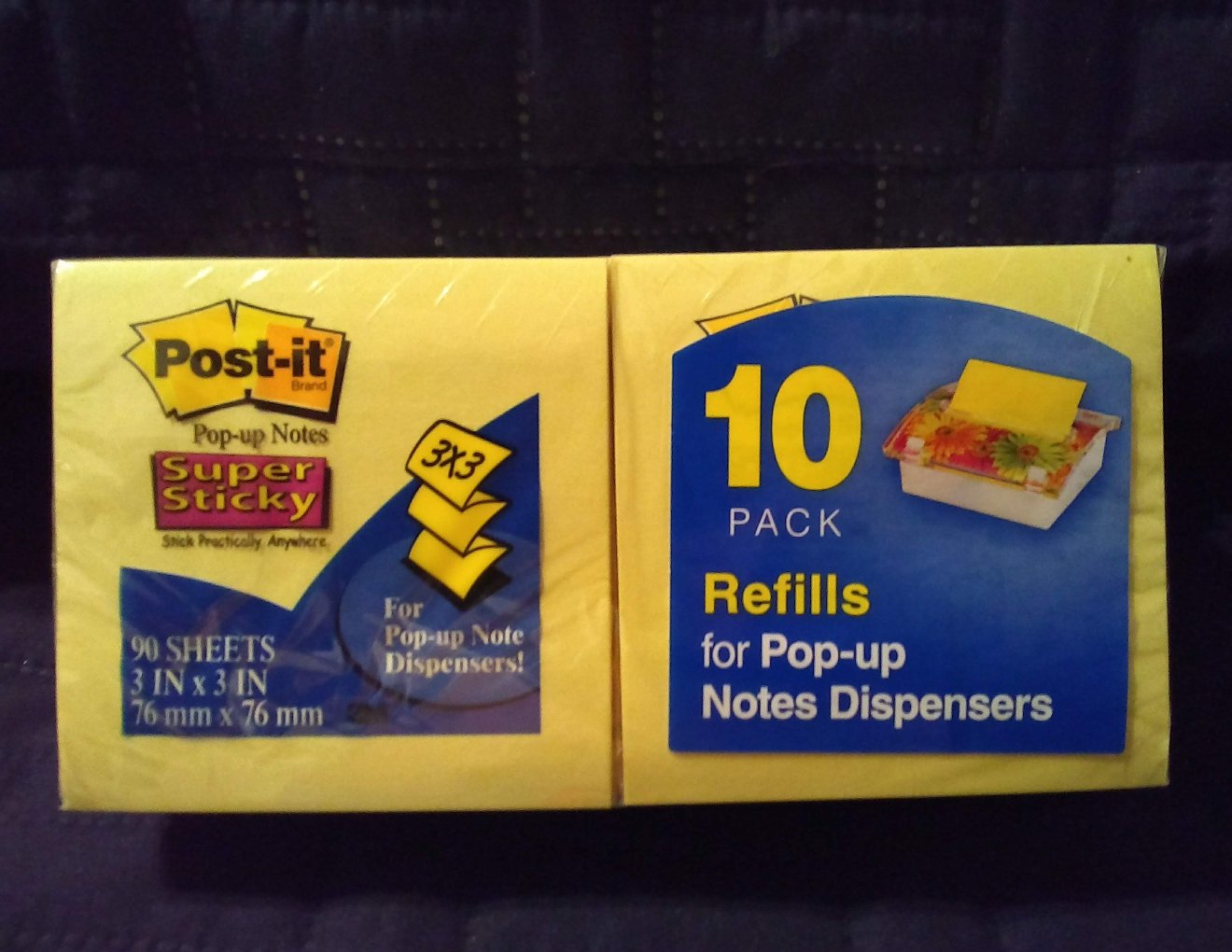 NEW Post-it Super Sticky Pop-up Notes 3 x 3 Canary Yellow 10 Pack Pads NEW Post-it Super Sticky Pop-up Notes 3 x 3 Canary Yellow 10 Pack Pads